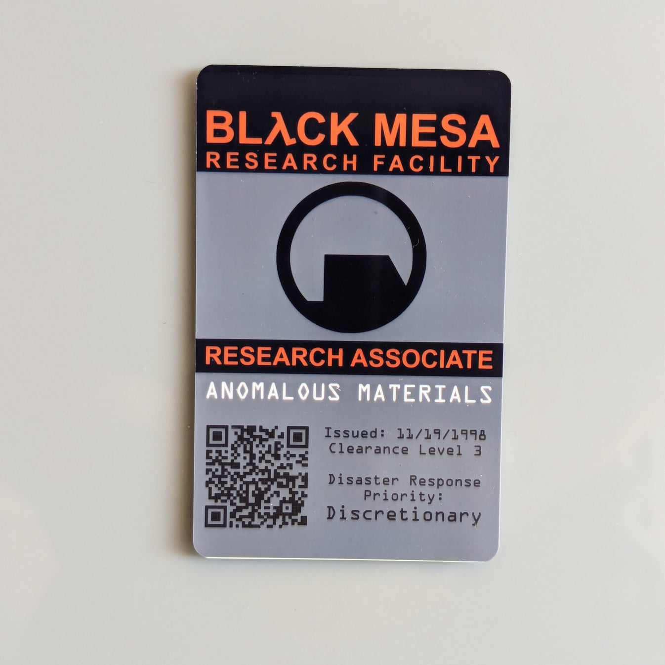 Black Mesa ID Card – Atomic Decals